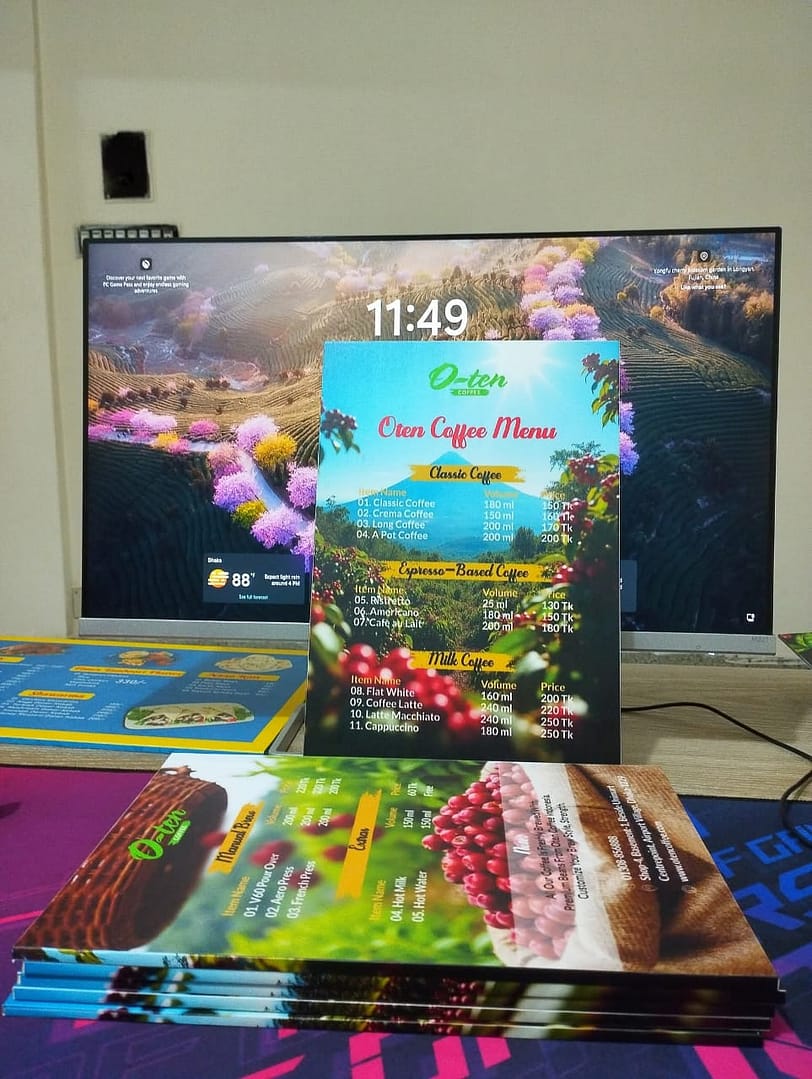 PVC Restaurant Menu - ONE STATION
